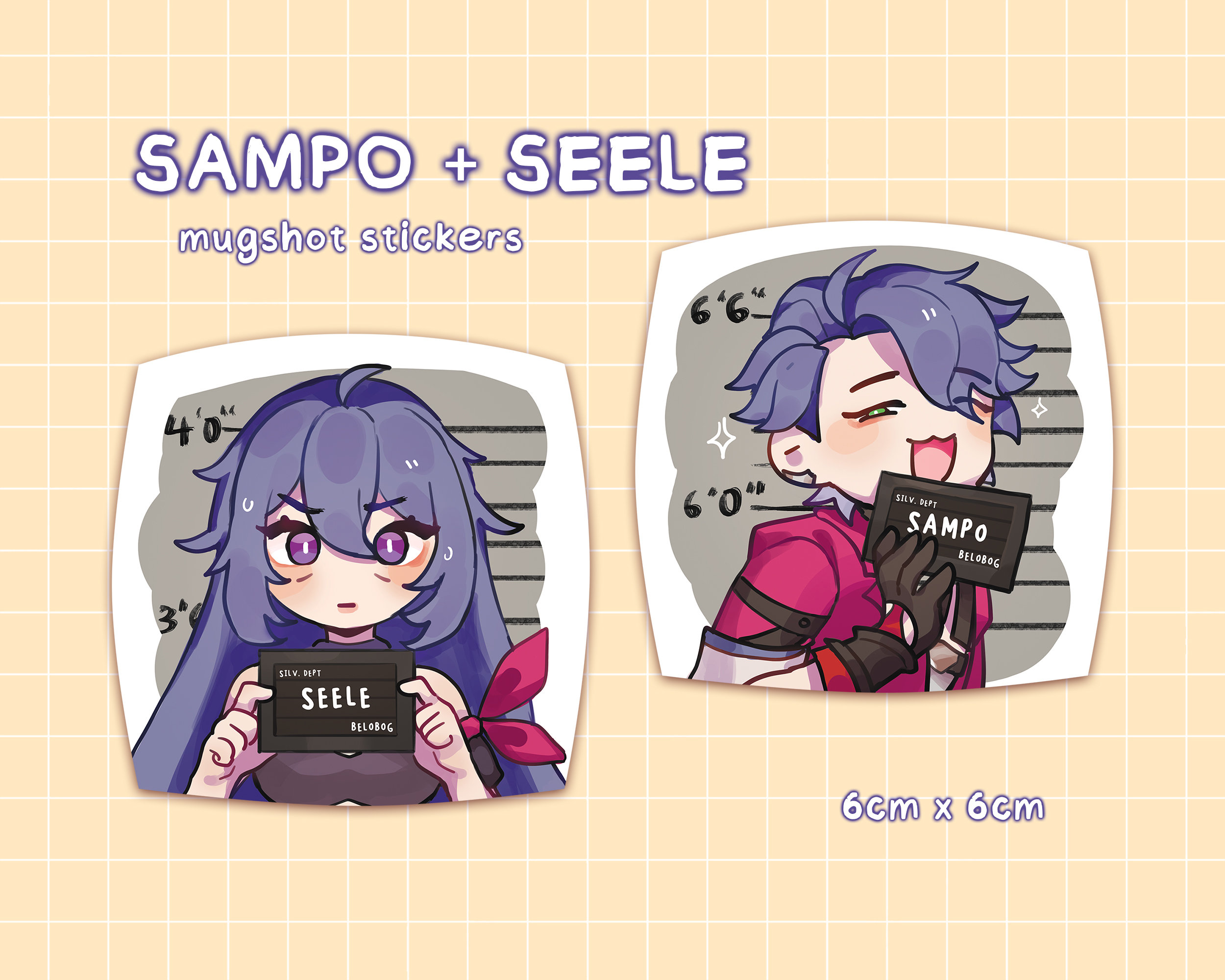 Honkai Star Rail Seele Sampo Stickers PREORDER - Etsy UK
