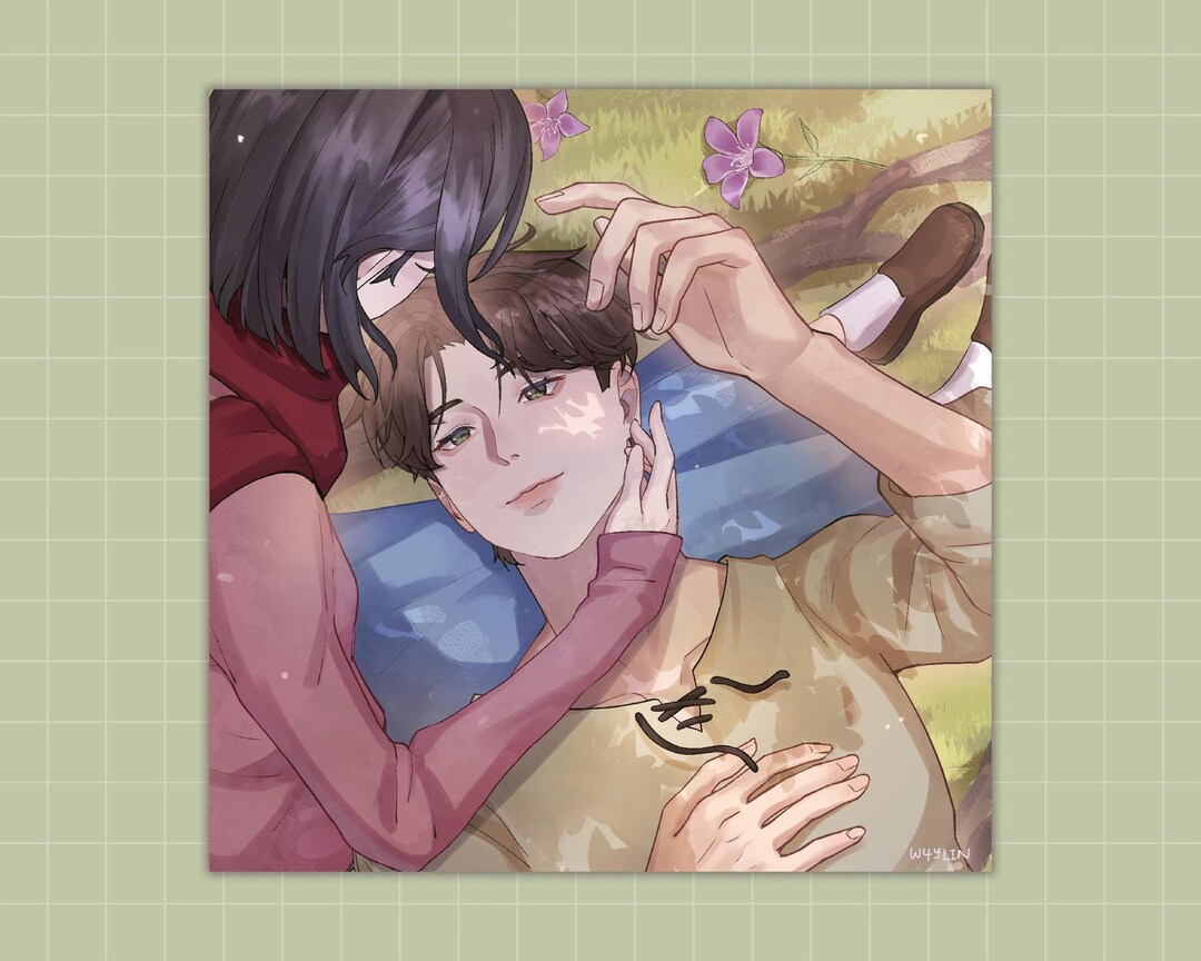 Under the Tree Eren X Mikasa Print - Etsy
