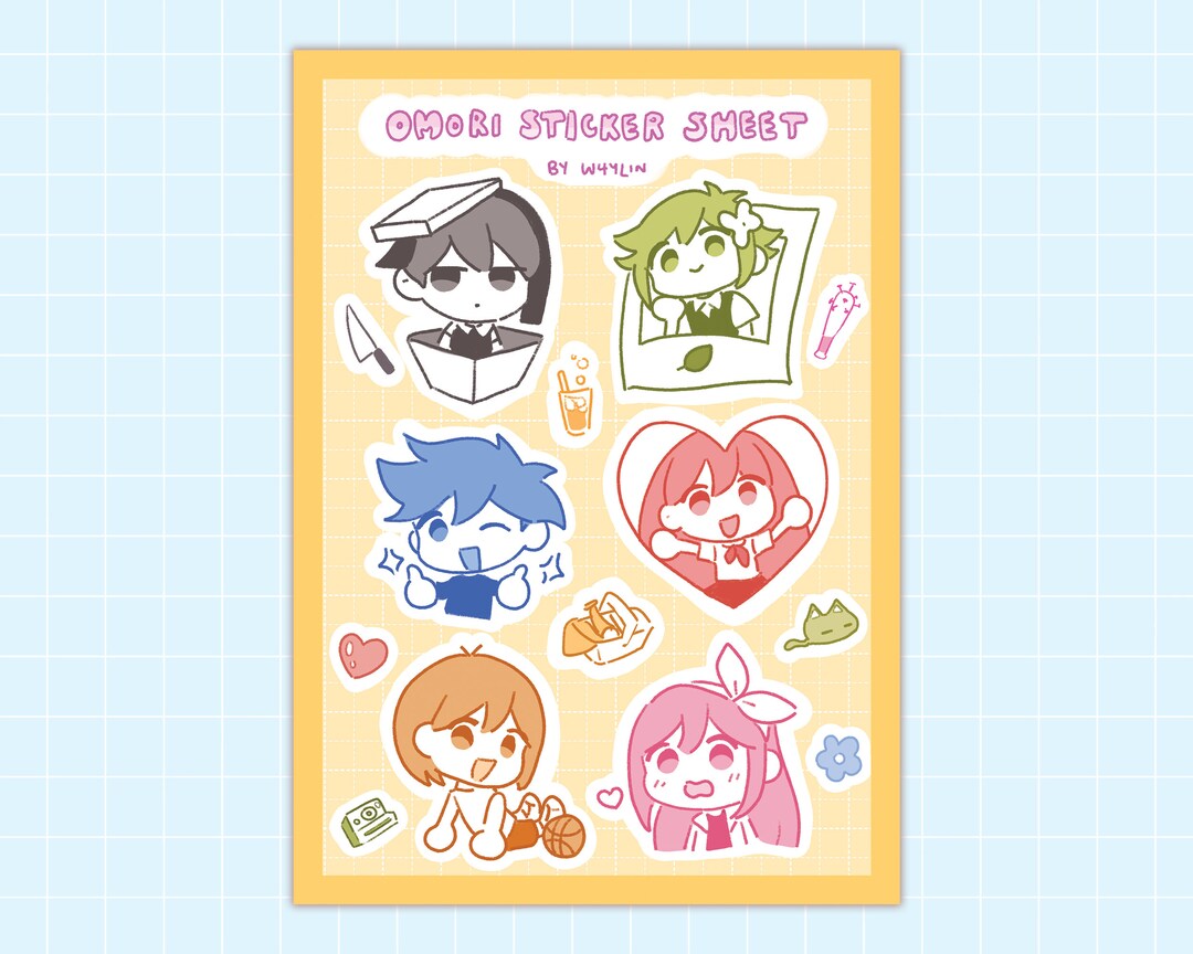 Omori Sticker Sheet - Etsy