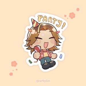 Mouthwashing Daisuke + Anya Sparkly Stickers - Etsy