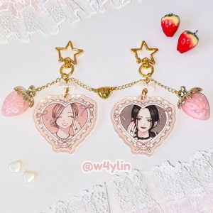 Handmade Nana Hachi Matching Magnet Heart Keychains last Restock - Etsy