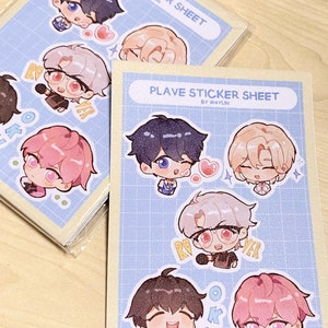 PLAVE A6 Glittery Sticker Sheet - Etsy