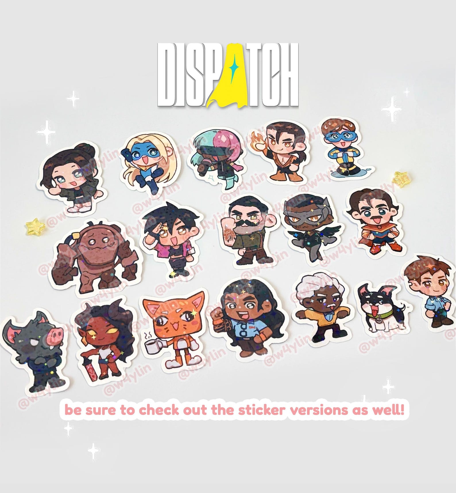 Dispatch Character Keychains - Etsy