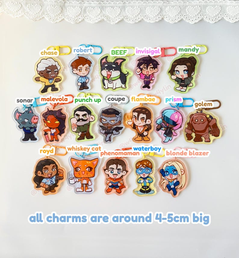 Dispatch Character Keychains - Etsy