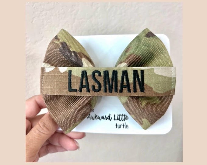 Army Name Tape Bow, Military Bow, Personalized, Air Force Bow, OCP ...