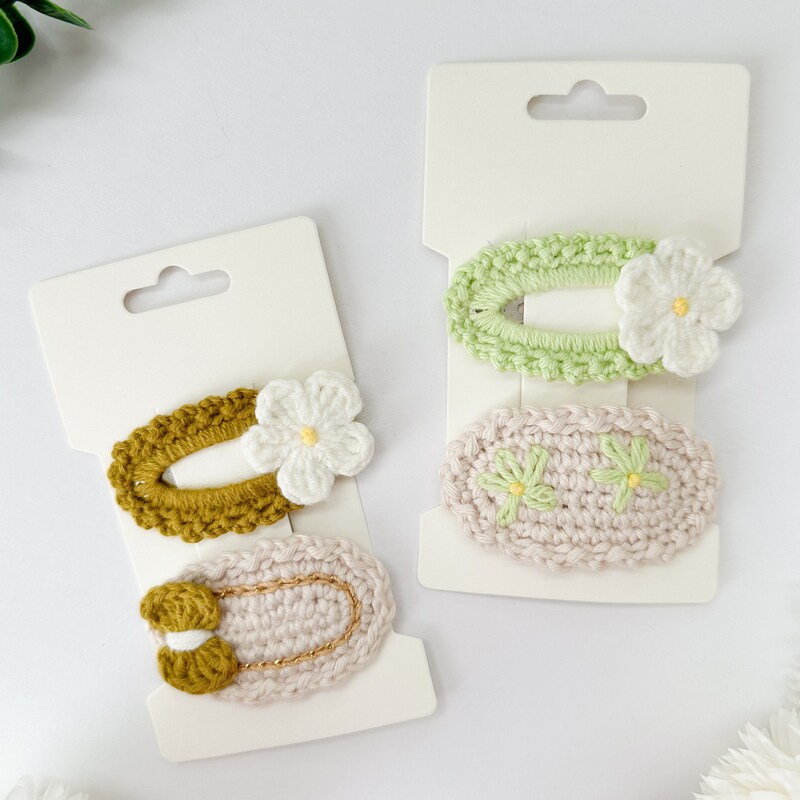 Crochet Hair Clip - Etsy