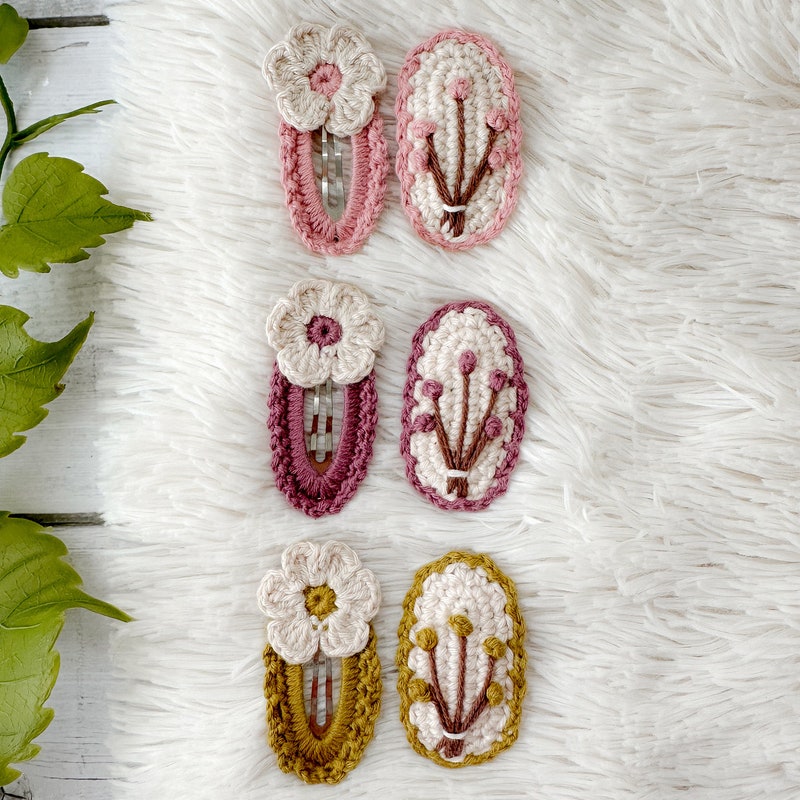 Crochet Hair Clip - Etsy