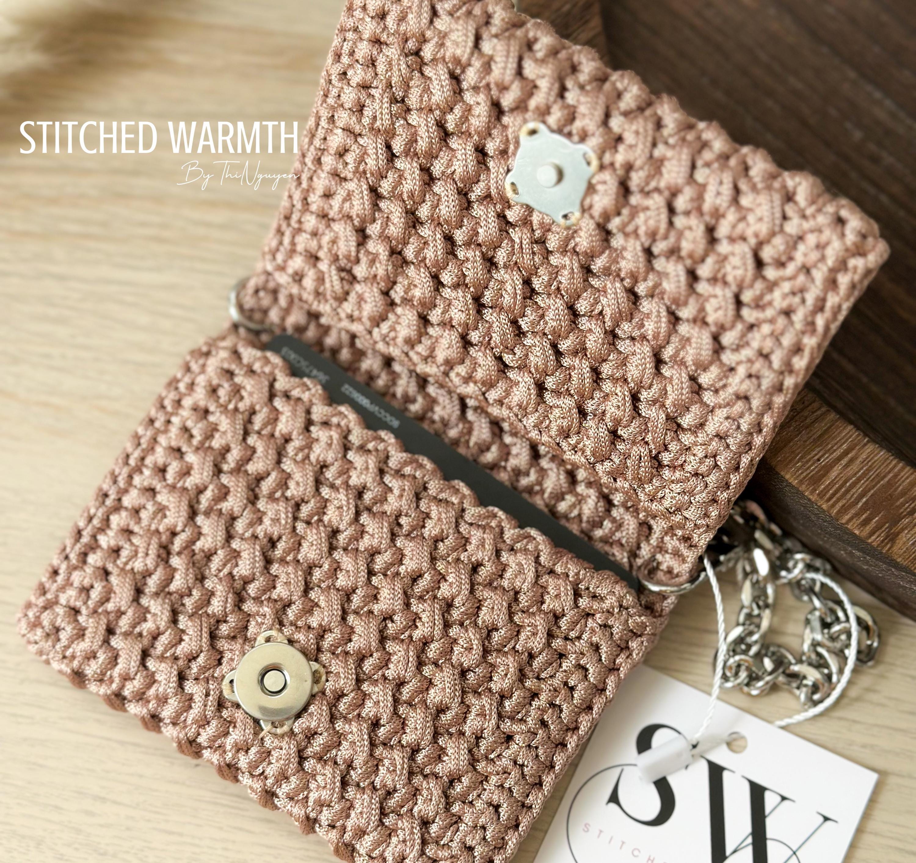 Crochet Wallet Card Wallet Handmade Cardholder Women Wallet Card Holder ...