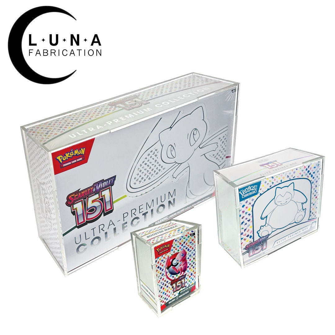 Acrylic Display Cases for Pokemon 151 UPC, ETB, and Booster Bundle - Etsy