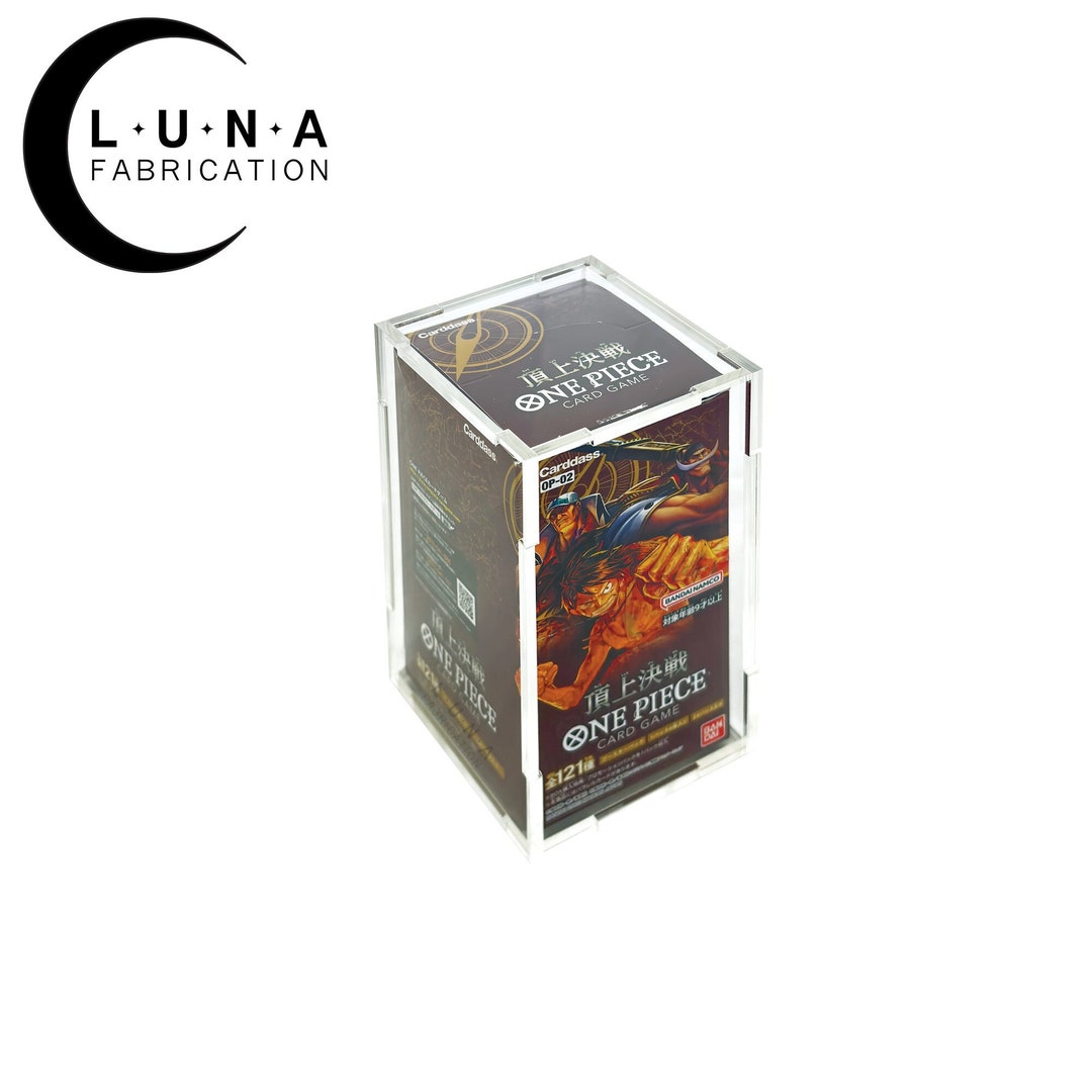Acrylic Display Case for Japanese One Piece OP-01 - OP/04 Booster Box ...