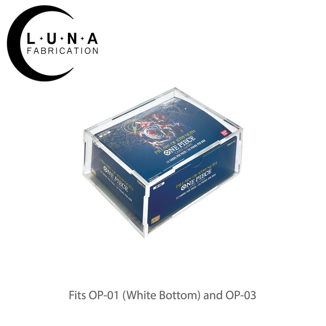 Acrylic Display Case for One Piece Op-01(white Bottom)/op-03 Booster ...