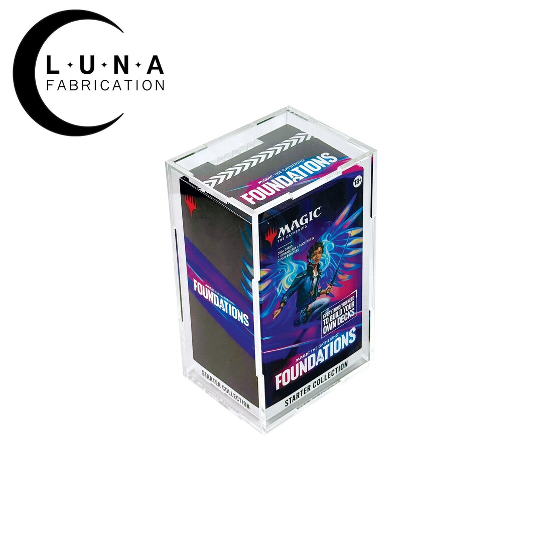 Press Fit Acrylic Display Case for MTG Foundations Starter Collection ...