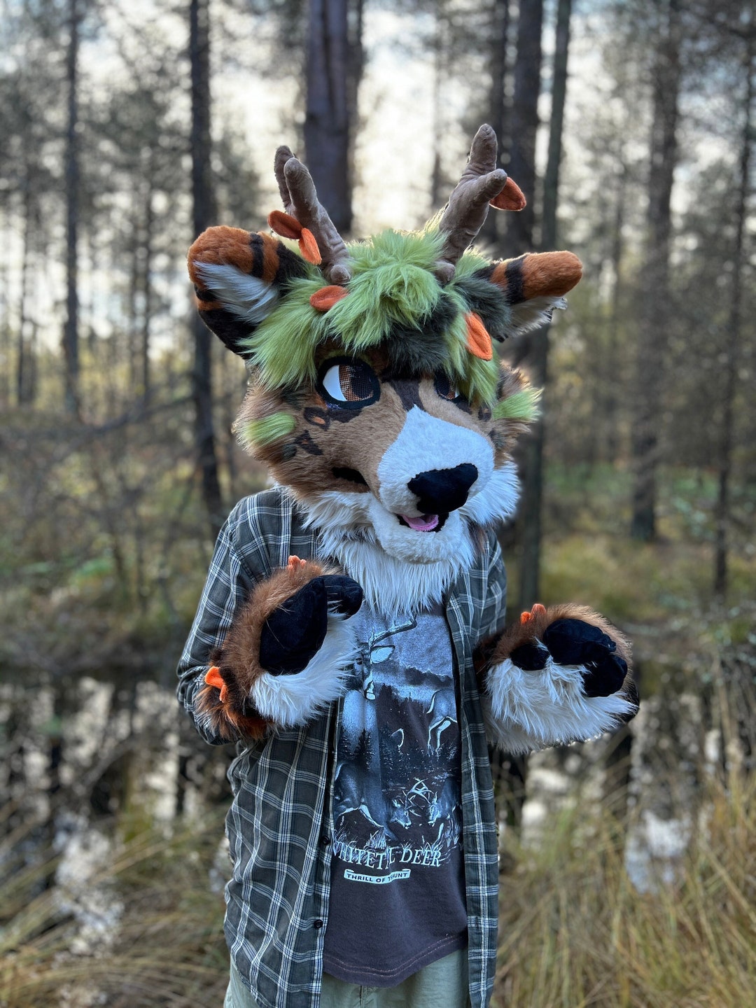 Deer Fursuit Mini Partial Premade HQ Furry - Etsy
