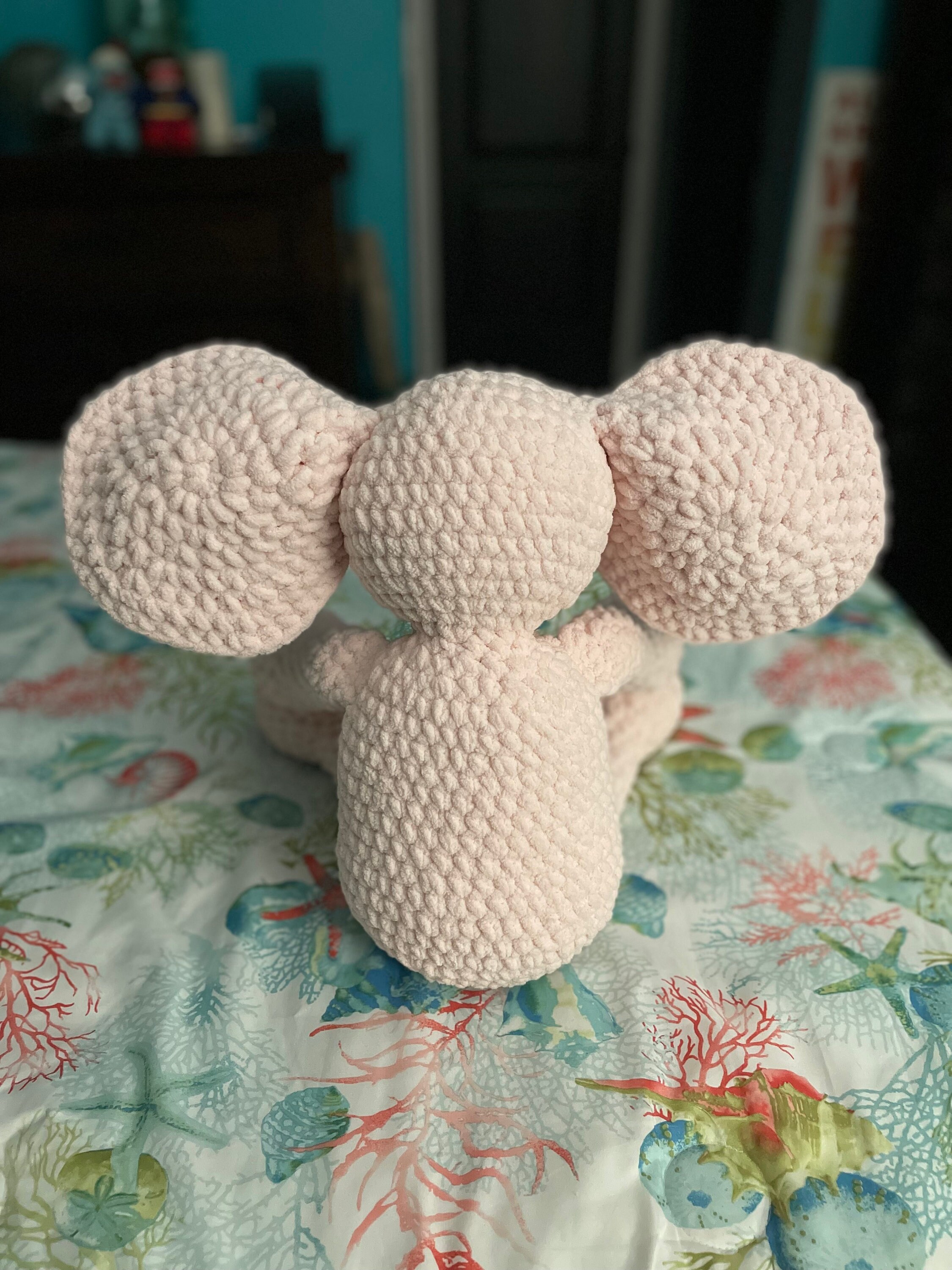 Peanut the Elephant Stuffie - Crochet Pattern - FULL COLOR PDF Digital ...
