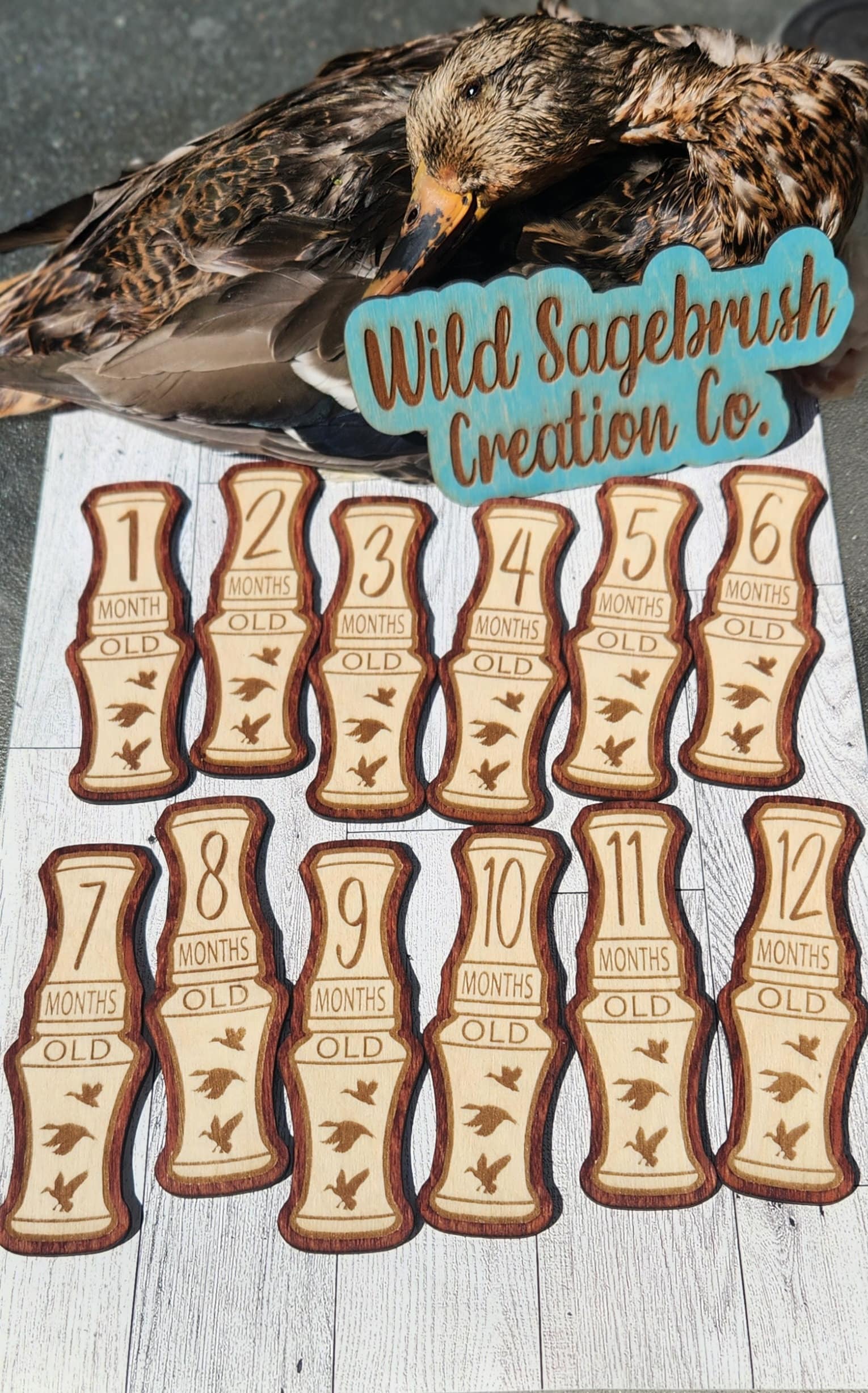 Duck Call Baby Milestones Duck Hunter Baby Duck Hunters Gift Hunting ...