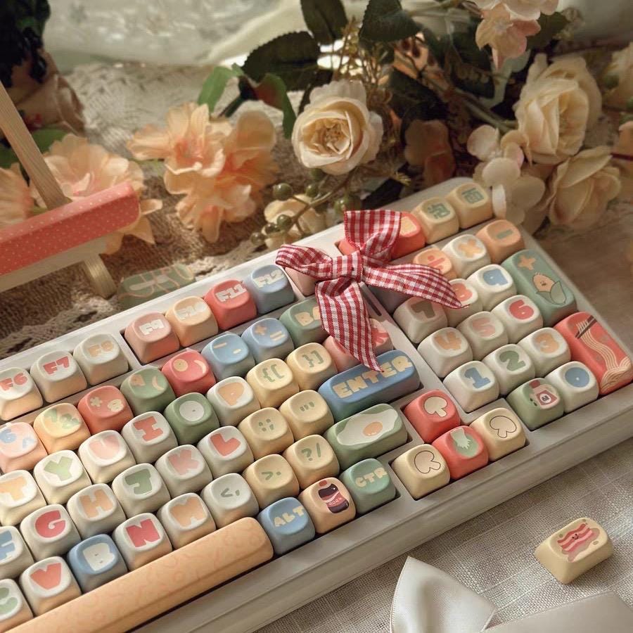 Instant Noodle Theme Keycaps MAO Profile Cute and Personalised Keycaps ...