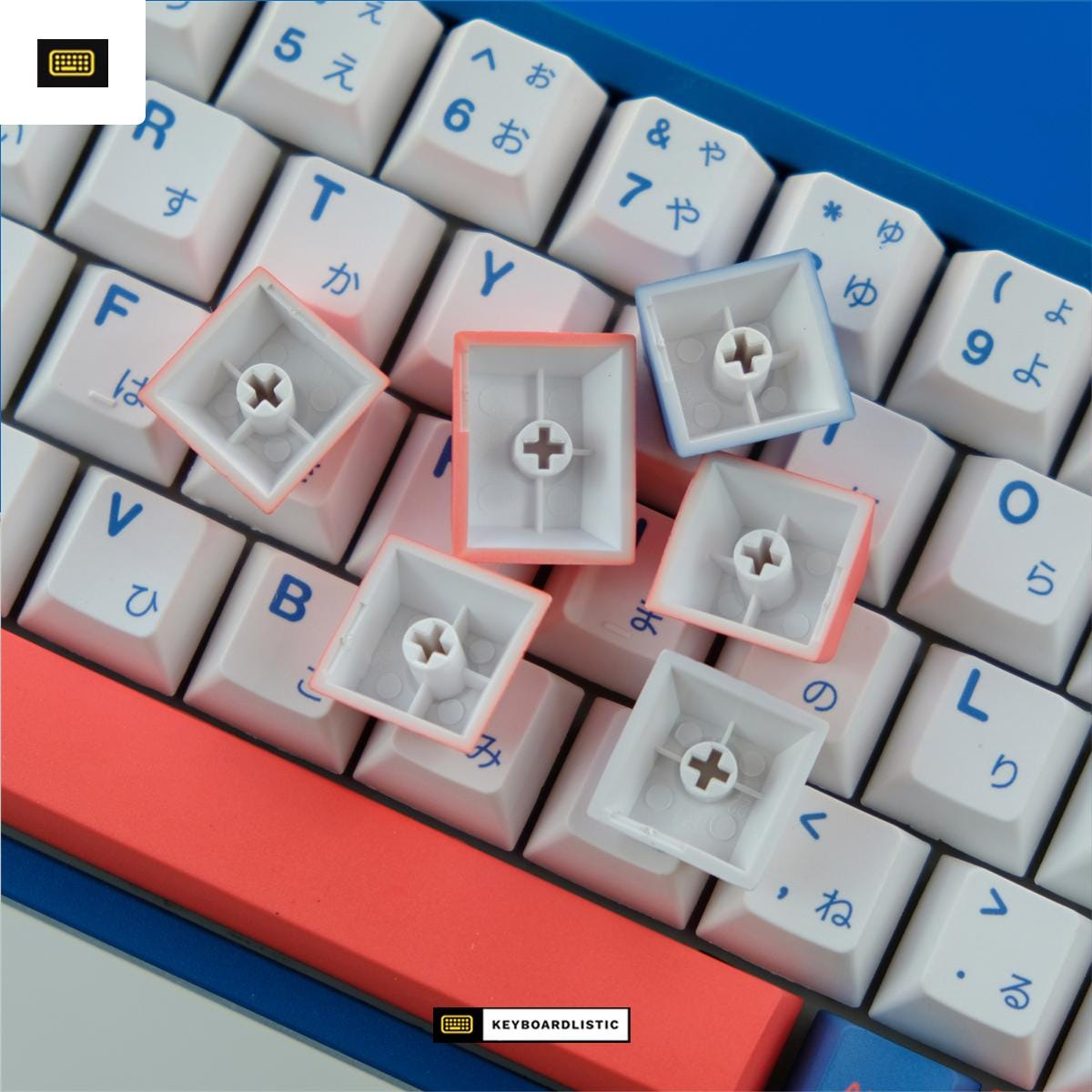 Bento Keycaps Cherry Profile PBT Dye-sub Royal Kludge Tecware Keychron ...
