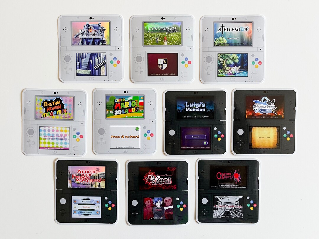Nintendo NEW 3DS - Holographic Video Game Stickers *WAVE 1* - Etsy