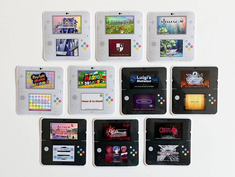 Nintendo NEW 3DS Holographic Video Game Stickers WAVE 1 - Etsy