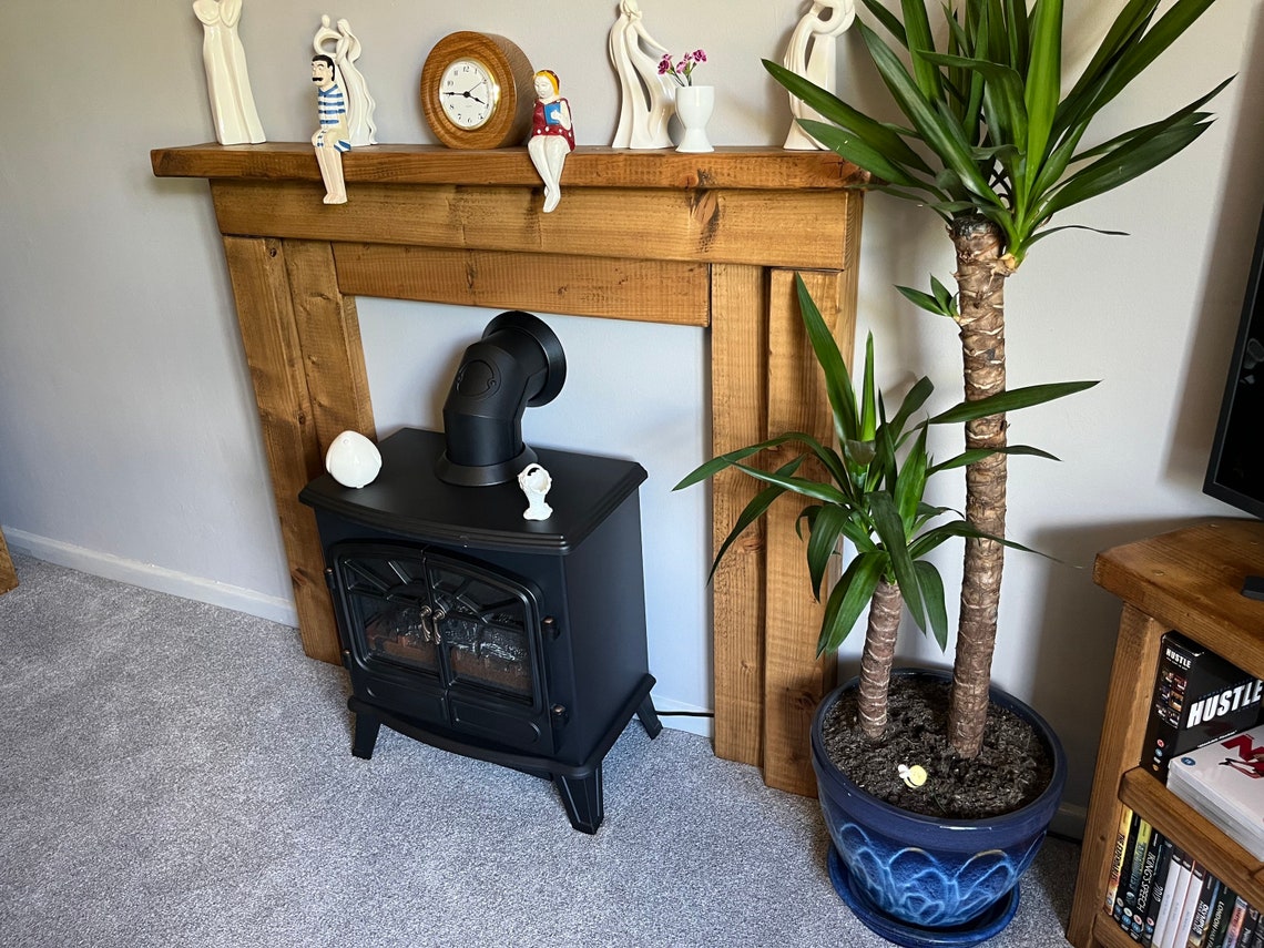 Handmade Rustic Fireplace - Etsy