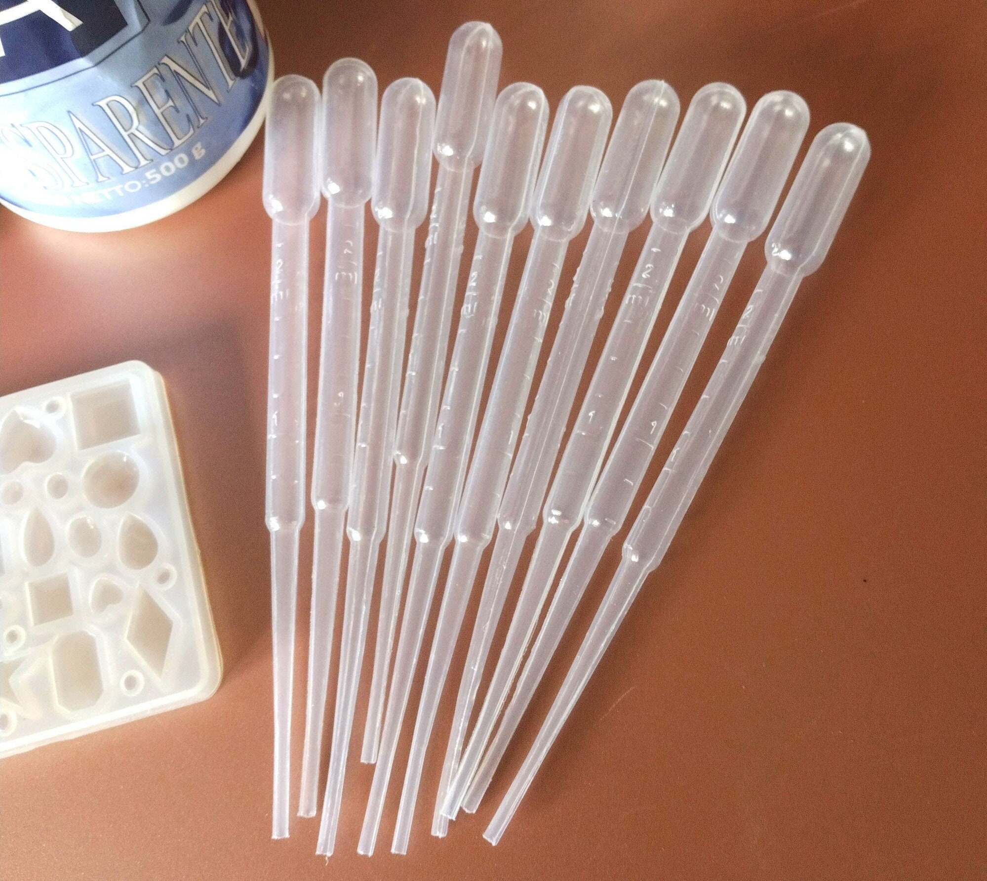 Graduated Pipettes 2ml, Transfer Pipette Droppers, Pipettes for Resin ...