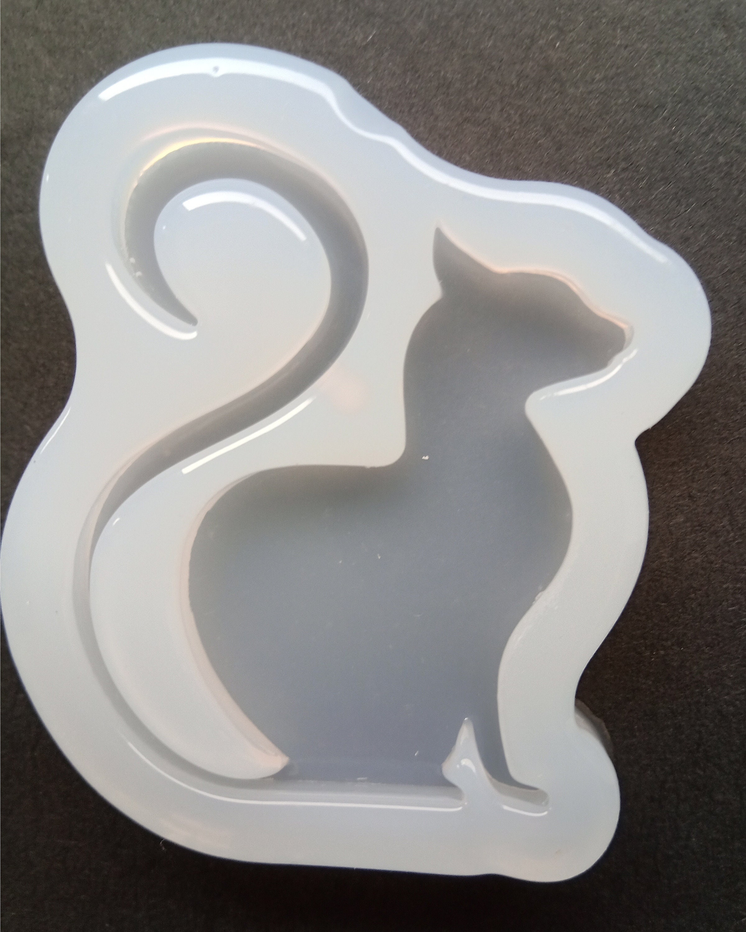 Cute Cat Mould, Cat Pendant Keychain Mold for Resin Casting, Cat ...