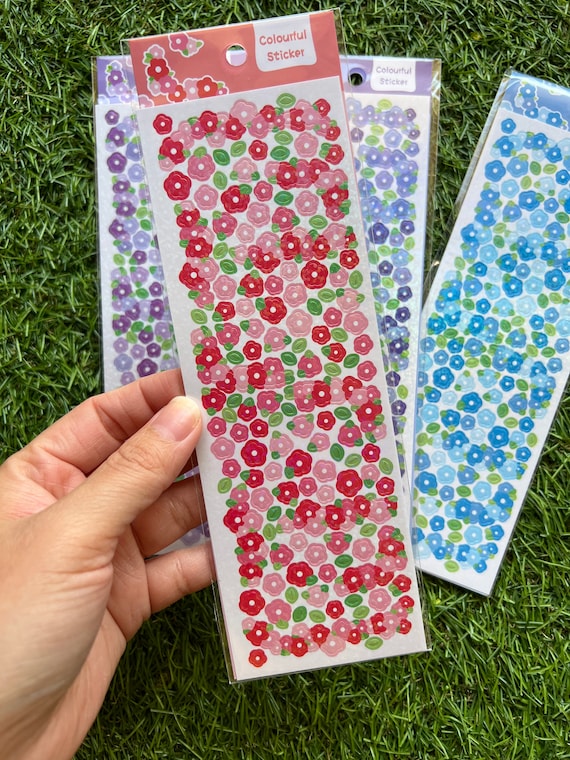 Cute Flower Polco Deco Stickers Deco Sticker Sheet Polco - Etsy
