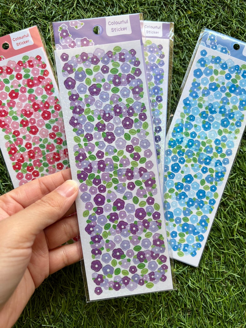 Cute Flower Polco Deco Stickers Deco Sticker Sheet Polco - Etsy