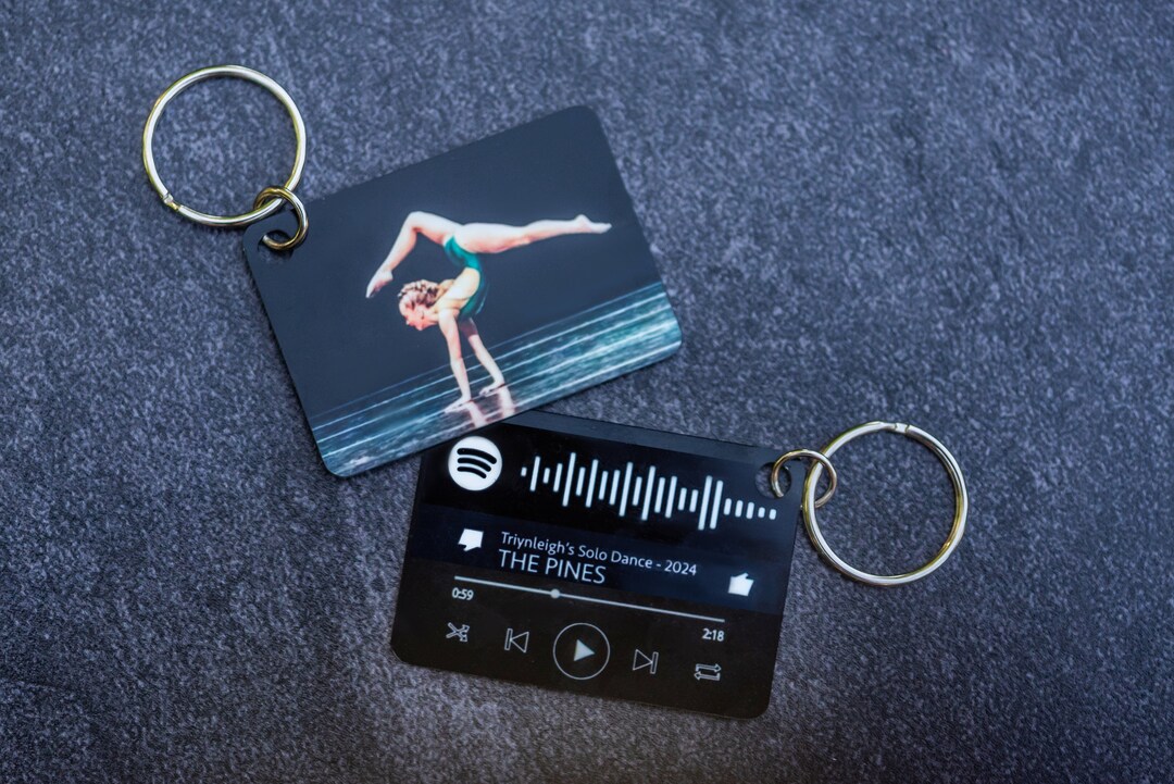 Personalized Keychain With Spotify Code - Etsy