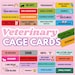 Veterinary Cage Cards - Temperament, Alerts and Safety Cards - Rainbow ...