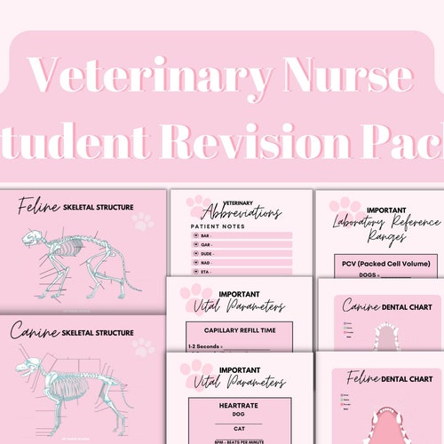 Veterinary Nursing Student Revision Quiz Pack DIGITAL DOWNLOAD - Etsy