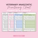 Veterinary Anaesthetic Monitoring Chart Vet Nurse - Etsy