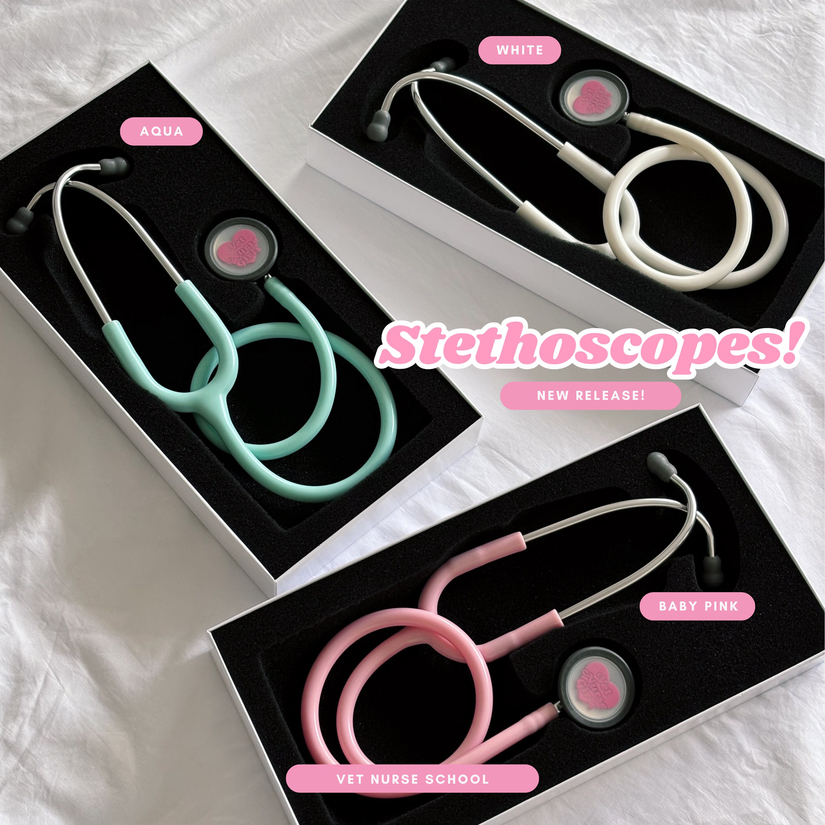 Stethoscope - Aqua Blue Vet Nurse Veterinary Tech - Etsy