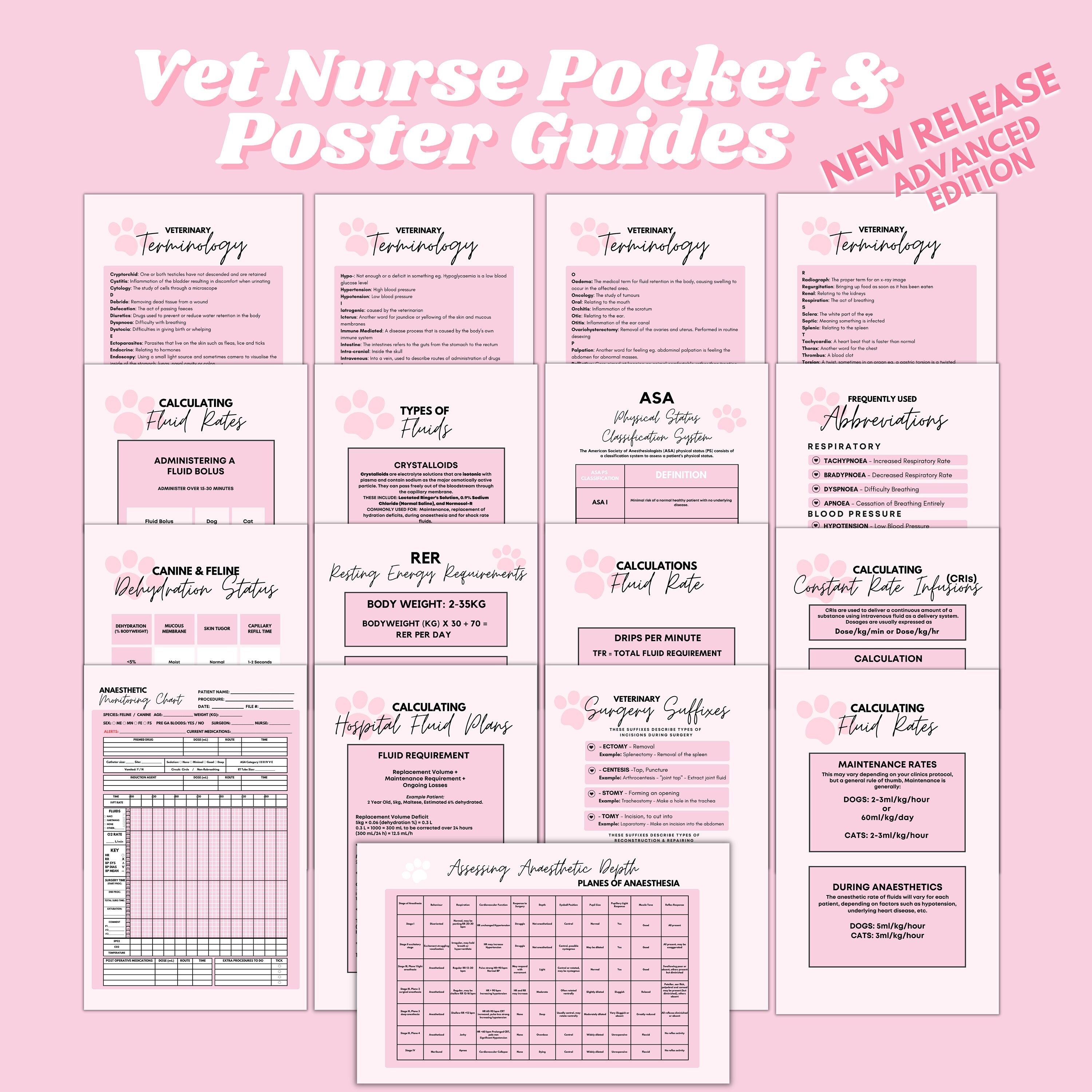 Advanced Veterinary Nursing Reference Guides DIGITAL DOWNLOAD - Etsy