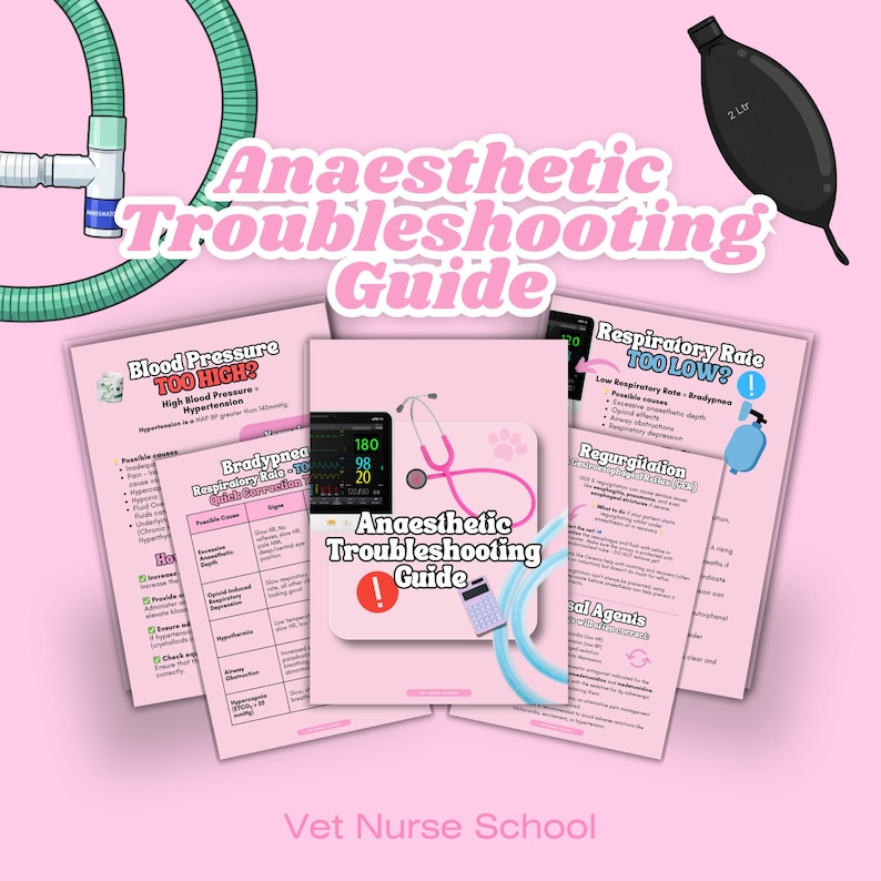 Vet Nurse Veterinary Anaesthetic Monitoring & Troubleshooting Guide for ...