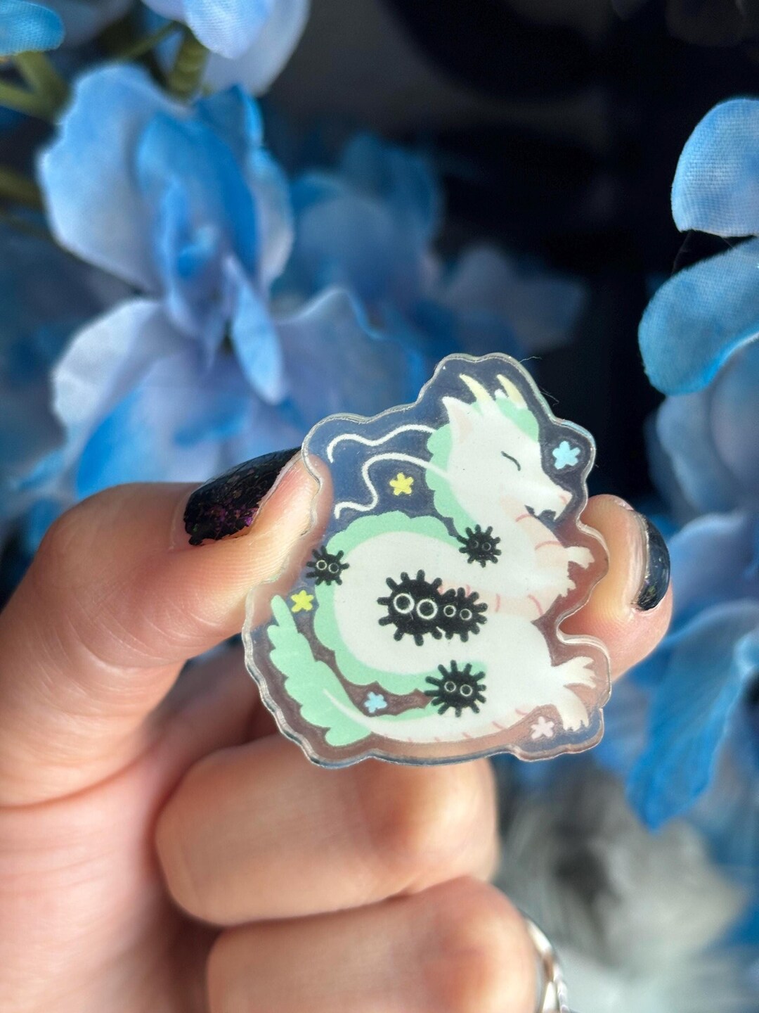 Haku Pin (spirited Away) Dragon Spirit Pin | Fantasy Anime Inspired ...