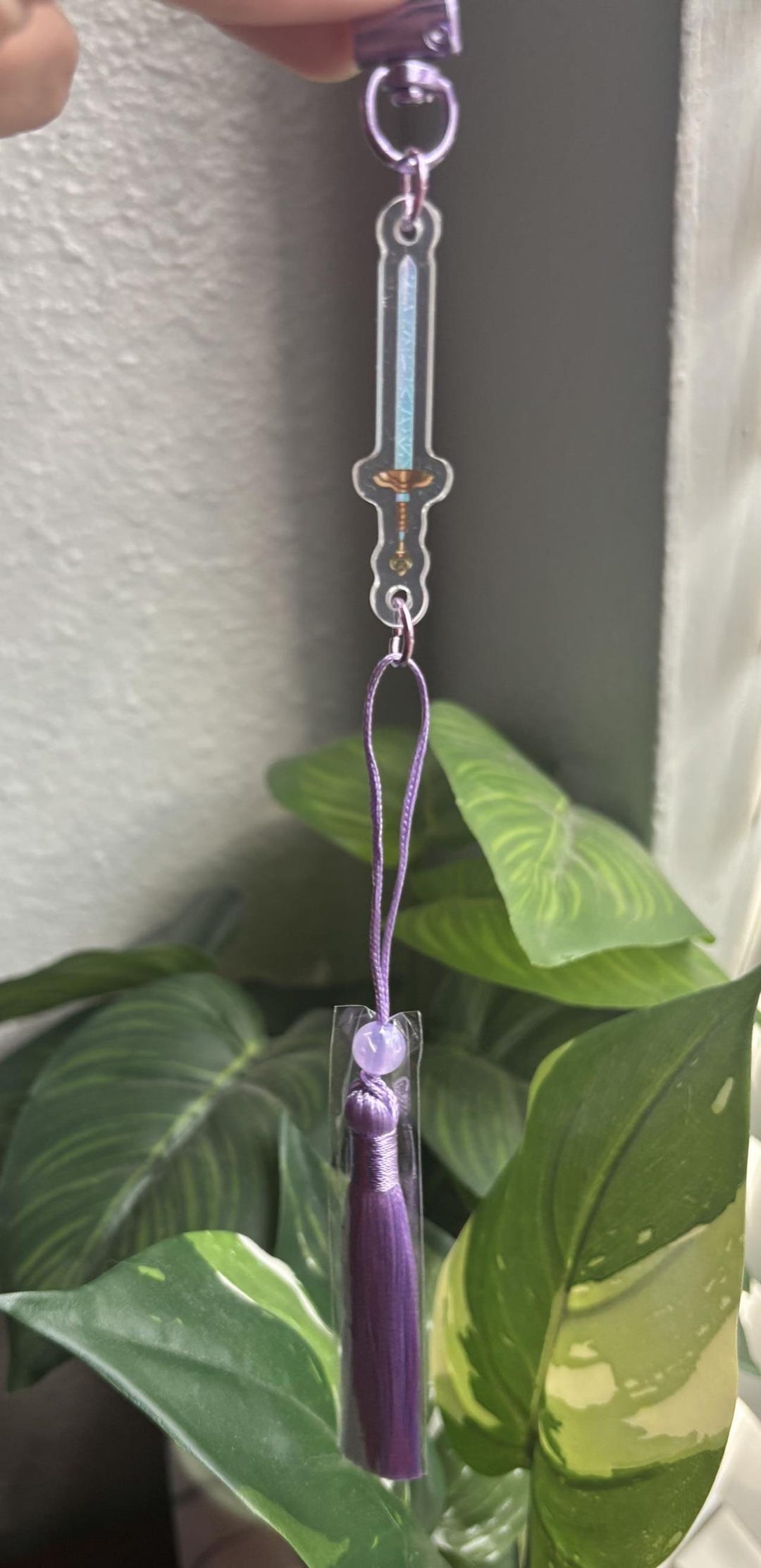 Rumi Sword Keychain With Purple Tassel (kpop Demon Hunters) - Etsy