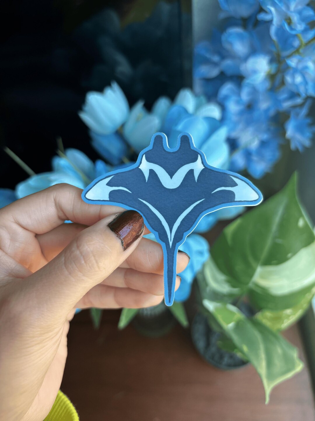Manta Ray Sticker - Etsy