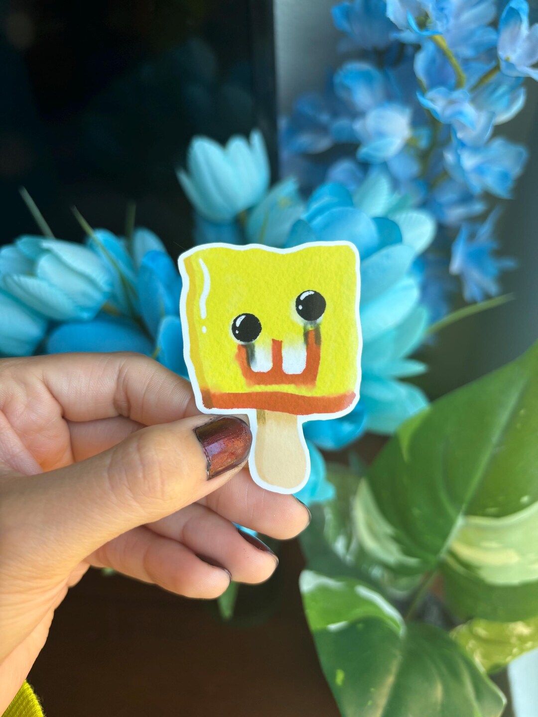 Spongebob Melting Popsicle Sticker - Etsy