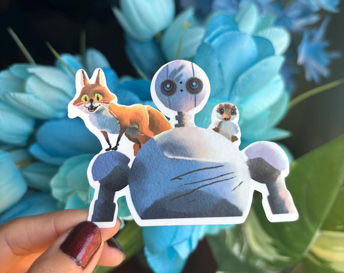 The Wild Robot Die Cut Vinyl Sticker | Roz and Brightbill Decal ...
