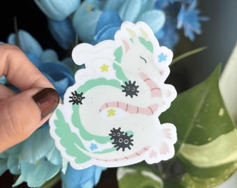 Haku Dragon Chibi Sticker - Etsy