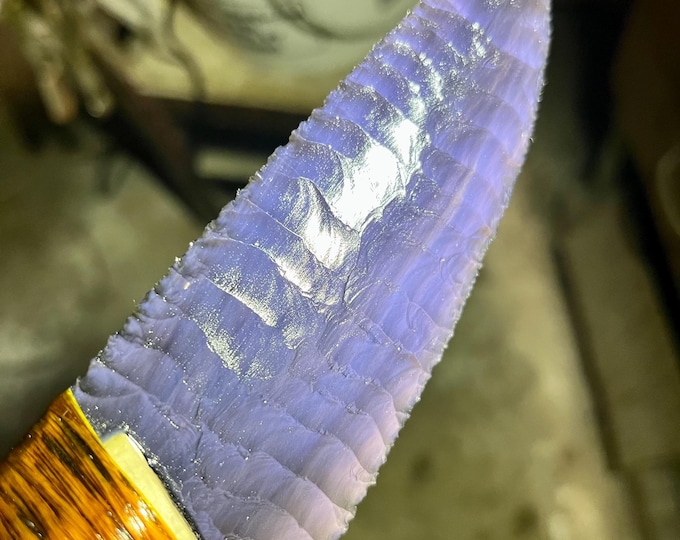Royal Purple Obsidian Skinning Knife - Etsy