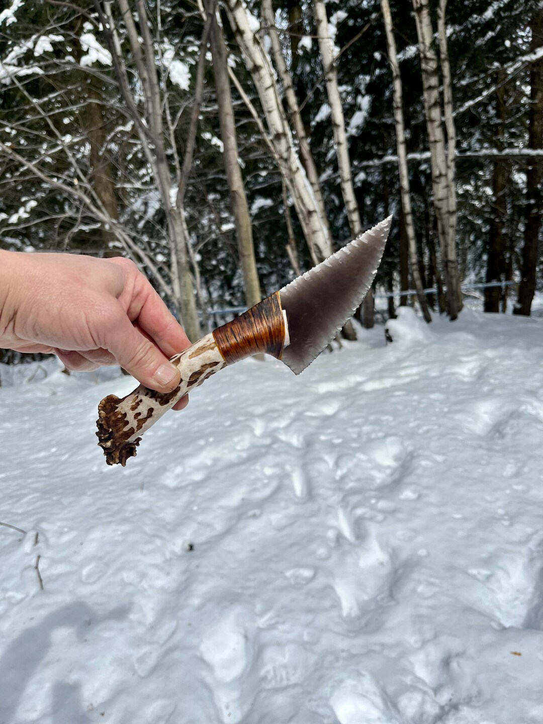 Pink Lady Rainbow Obsidian Skinning Knife - Etsy