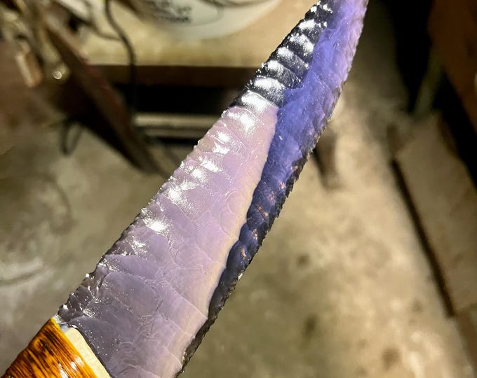 Royal Blue and Purple Obsidian Scalping Knife - Etsy