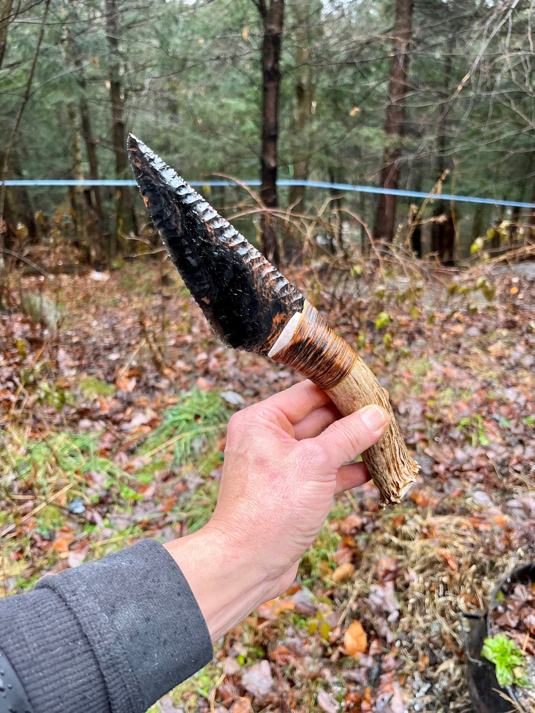Gold Sheen Triple Flow Obsidian Skinning Knife - Etsy