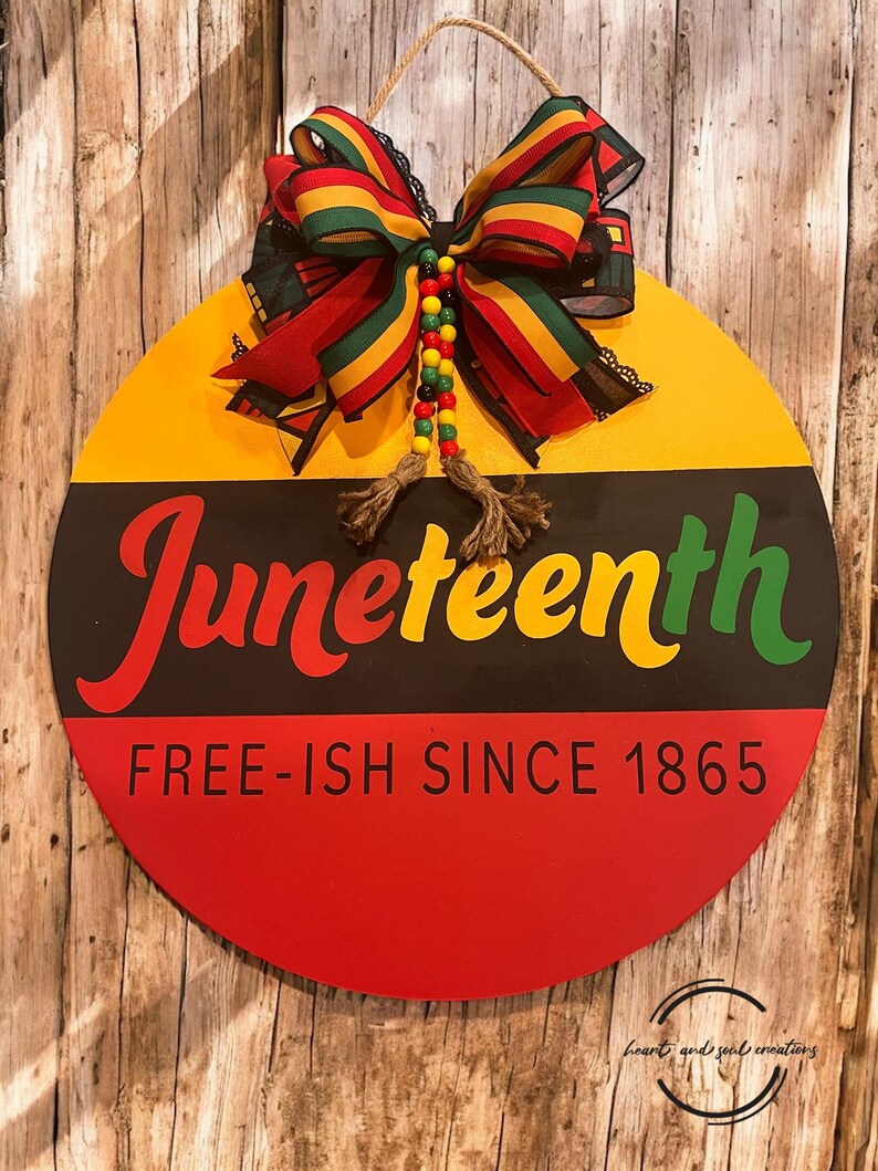 Juneteenth Free-ish Door Hanger - Etsy