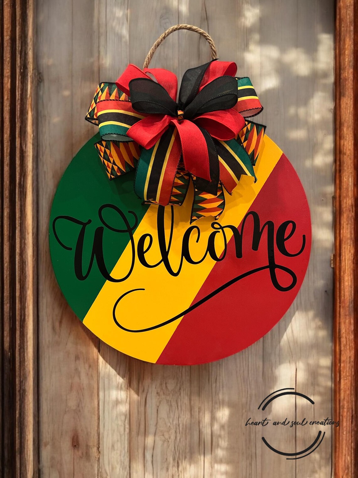 Juneteenth Welcome Door Hanger - Etsy