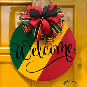 Juneteenth Welcome Door Hanger - Etsy