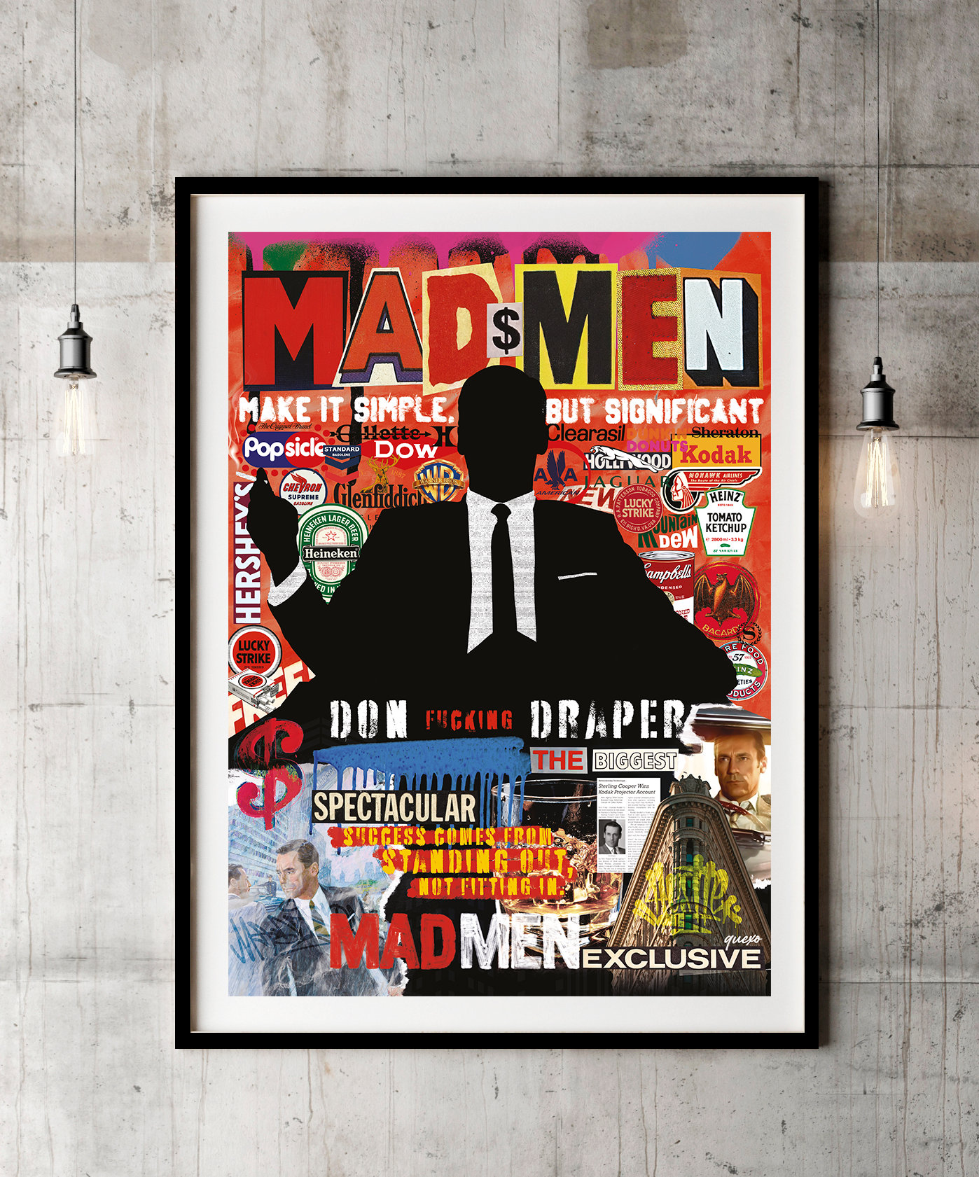 Mad Man Inspired Poster, Don Draper Quotes, Jon Hamm, TV Show Wall Art ...