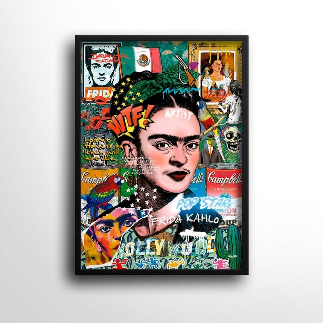 Frida Kahlo Poster, Mexican Art, Modern Wall Decor, Pop Art, Feminist ...